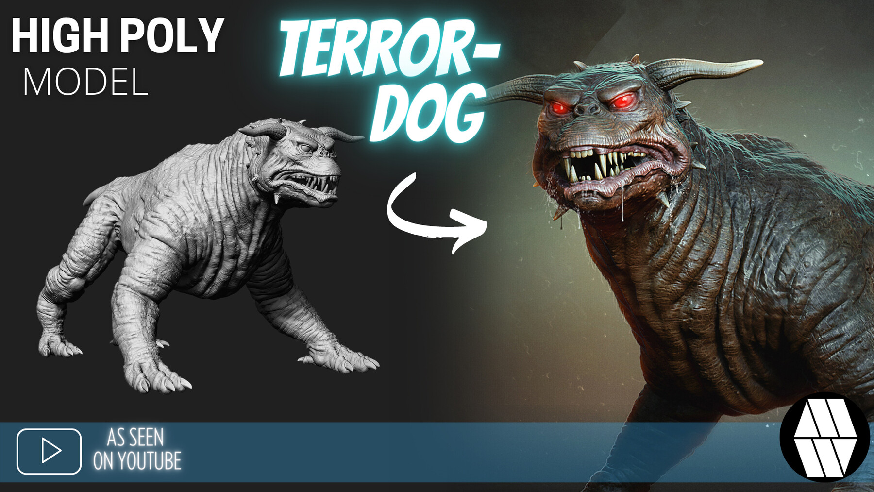 ArtStation - ZBrush Model: Terror Dog High Poly ZTL & FBX | Resources