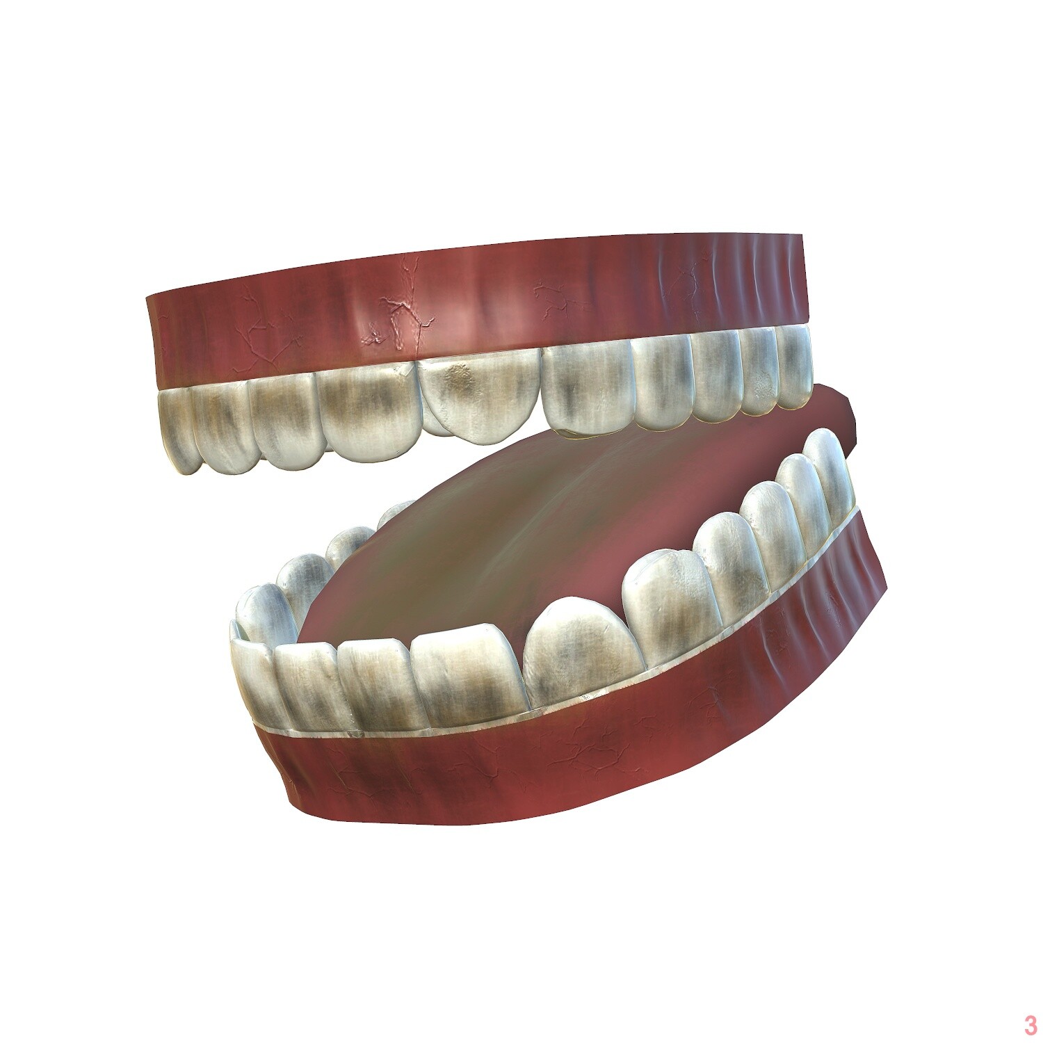 ArtStation - Teeth - Mouth Interior Low-poly | Resources