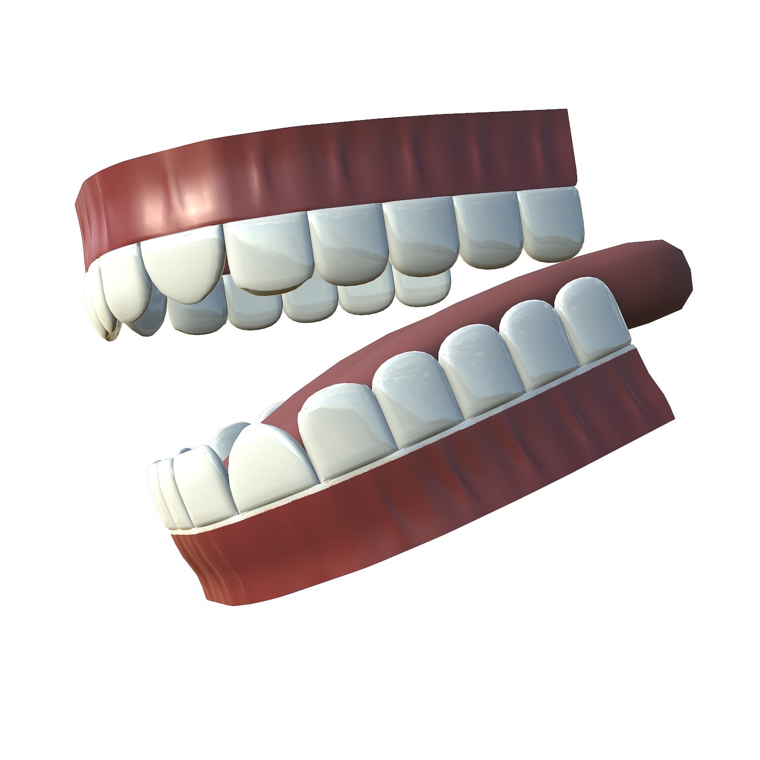 ArtStation - Teeth - Mouth Interior Low-poly | Resources