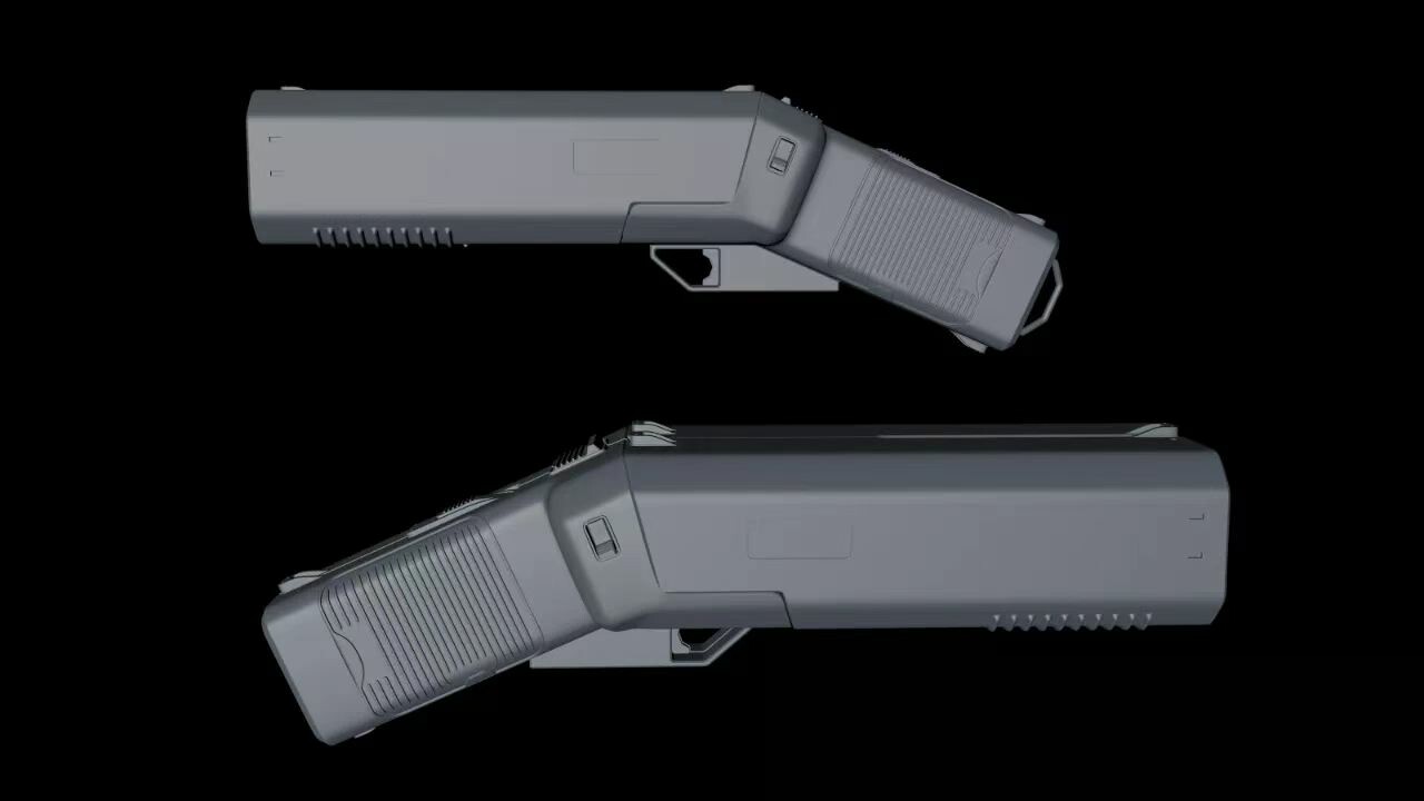 ArtStation - Double barrel pistol & Gun | Game Assets