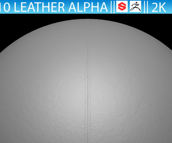 ArtStation - 10 Leather Alpha Fabric (ZBrush, Substance, 2K, PSD) | Brushes