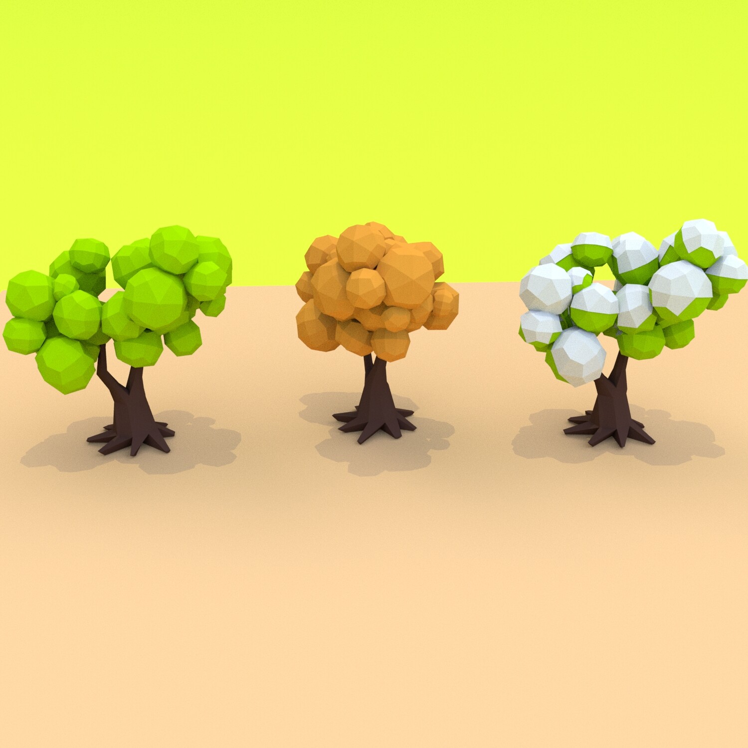 ArtStation - Trees Pack 04 | Game Assets