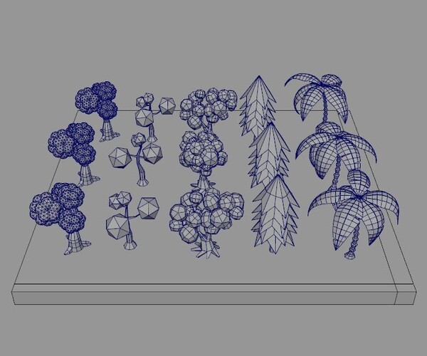 ArtStation - Trees Pack 04 | Game Assets