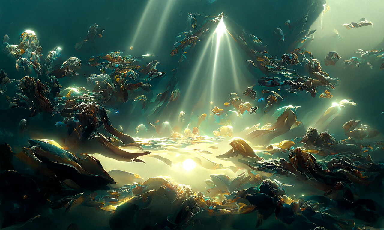 ArtStation - The light that Sparkles Through the sea | Artworks