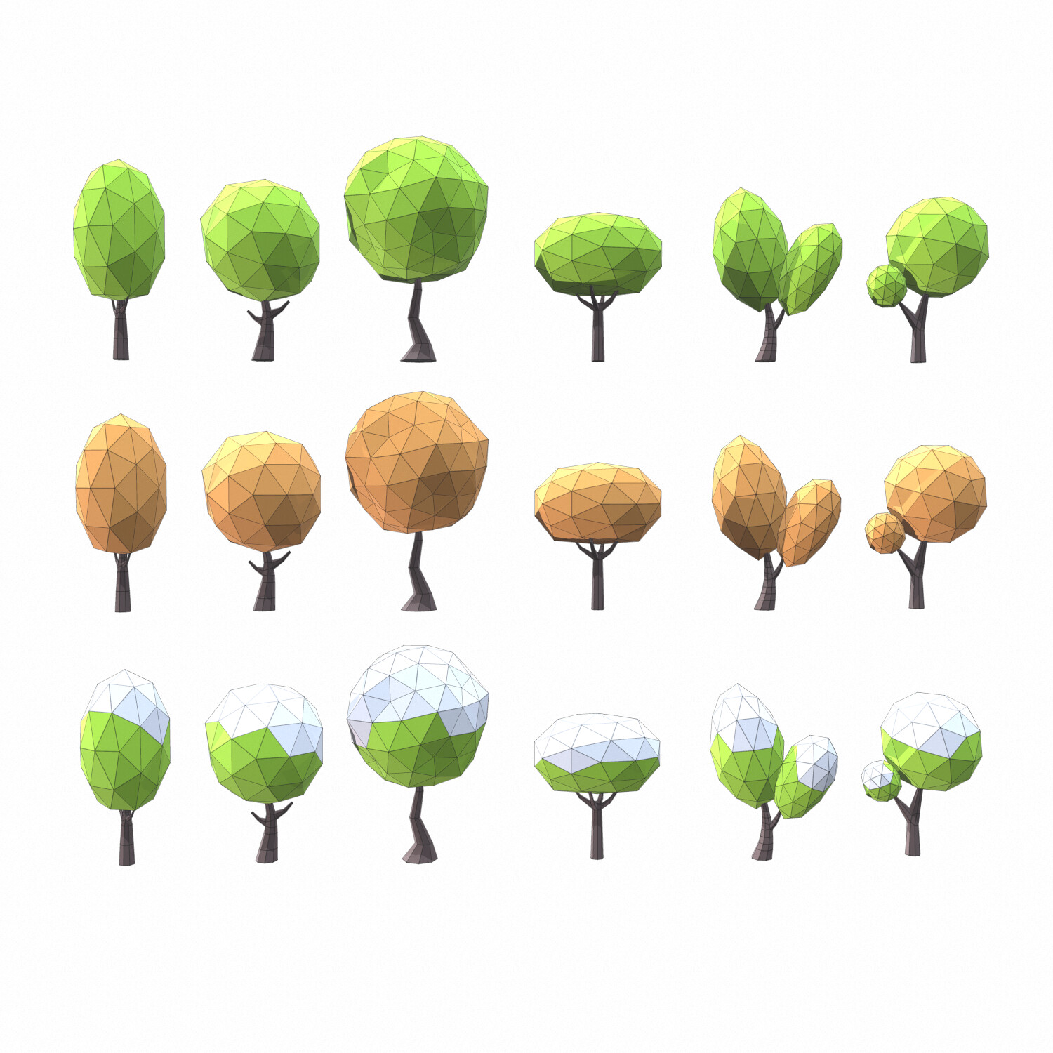ArtStation - Trees pack 01 | Game Assets