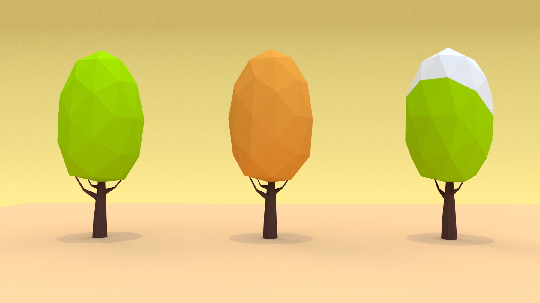 ArtStation - Trees pack 01 | Game Assets