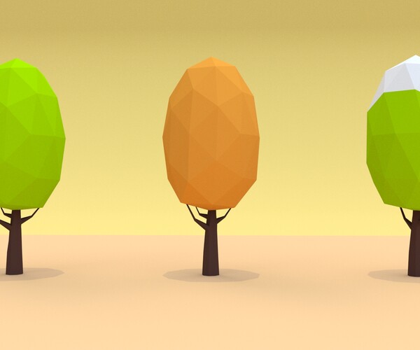 ArtStation - Trees pack 01 | Game Assets