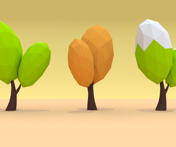 ArtStation - Trees pack 01 | Game Assets