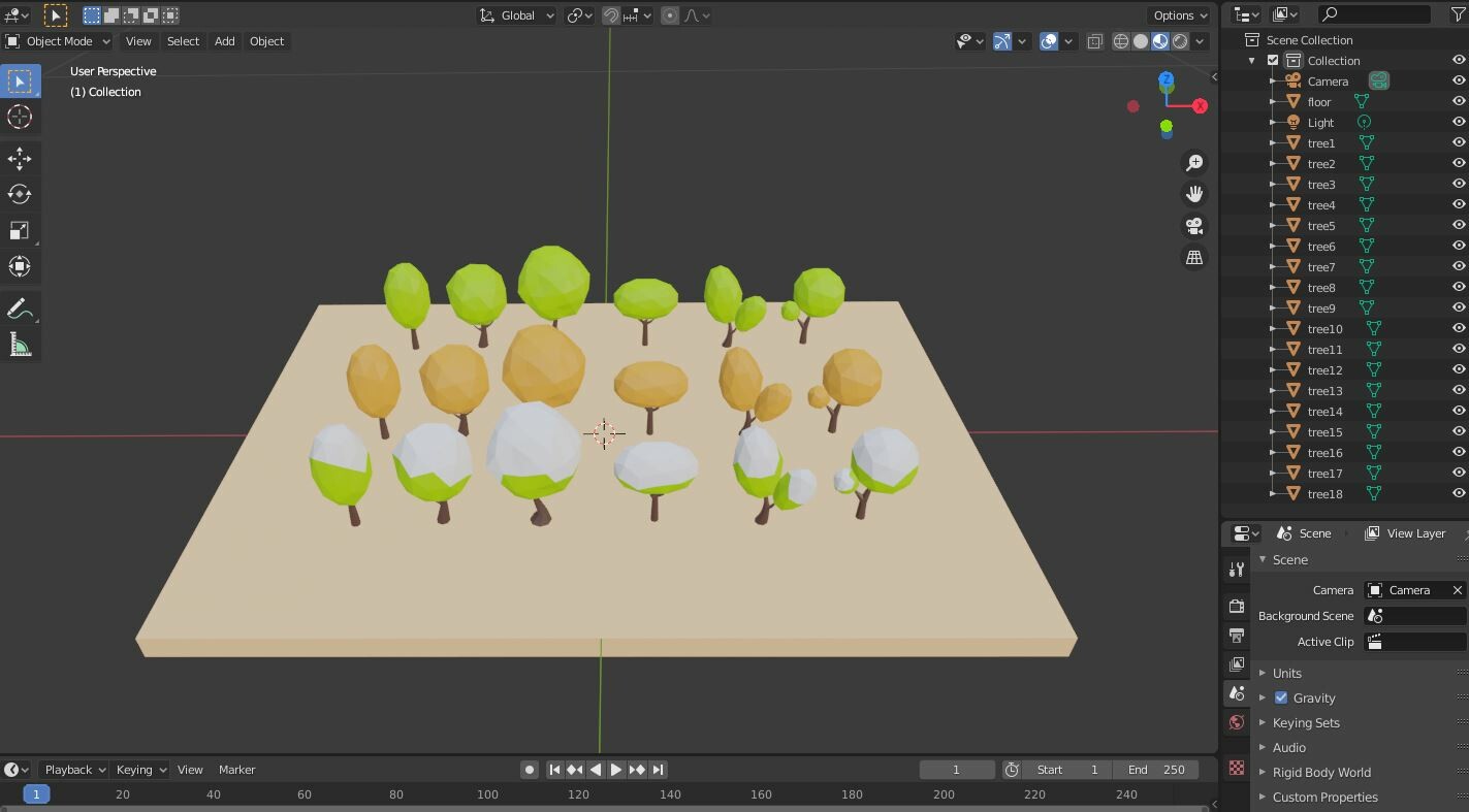 ArtStation - Trees pack 01 | Game Assets