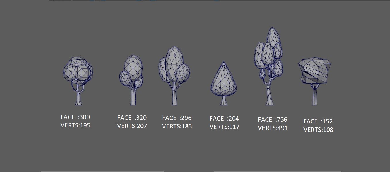 ArtStation - Trees Pack 03 | Game Assets
