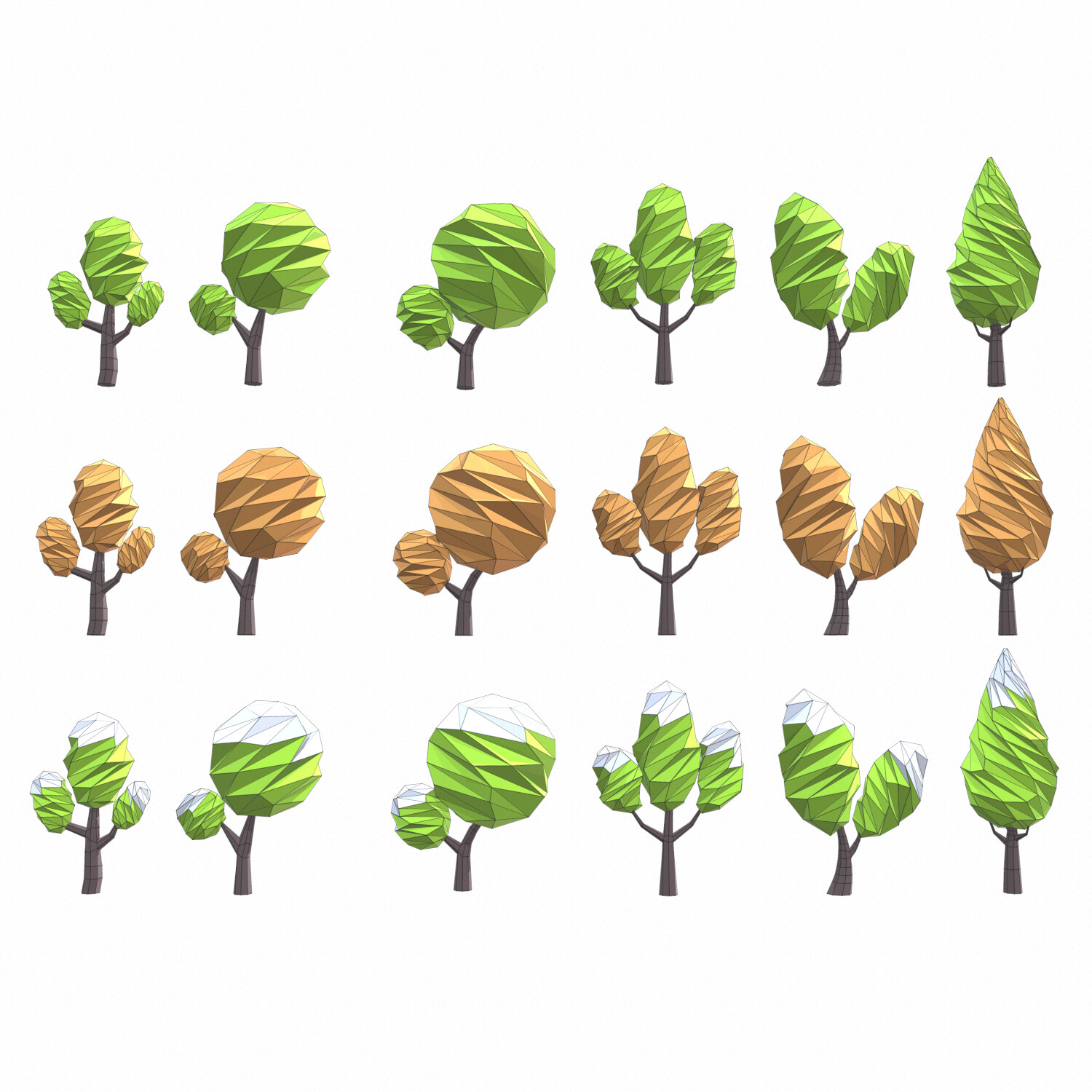 ArtStation - Trees Pack 05 | Game Assets