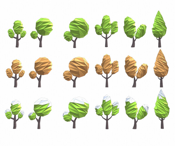 ArtStation - Trees Pack 05 | Game Assets