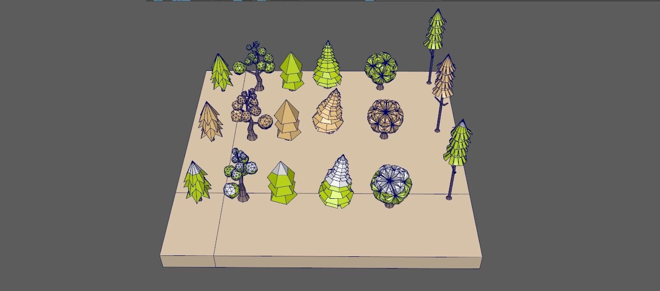 ArtStation - Trees Pack 02 | Game Assets