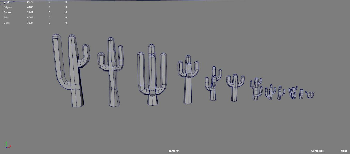 ArtStation - cactus cartoon | Game Assets