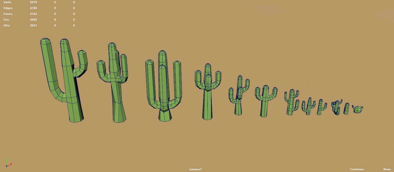 ArtStation - cactus cartoon | Game Assets
