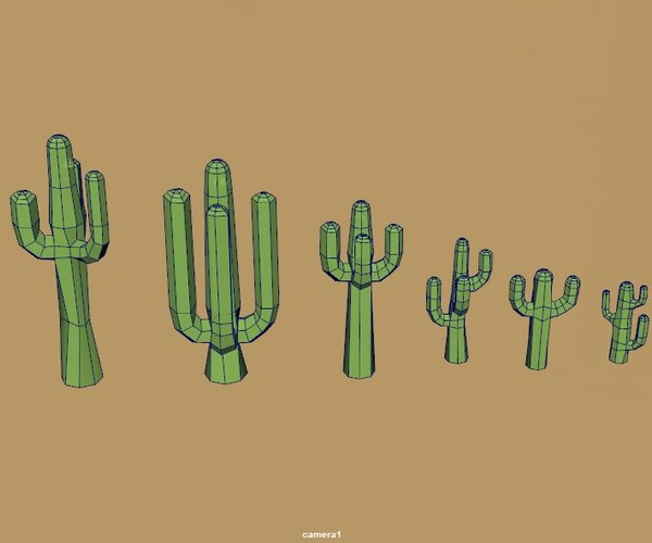 ArtStation - cactus cartoon | Game Assets