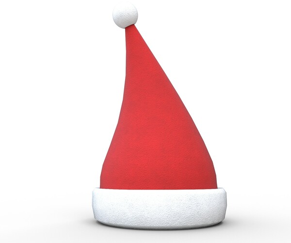 ArtStation - Christmas Santa Claus hat | Game Assets