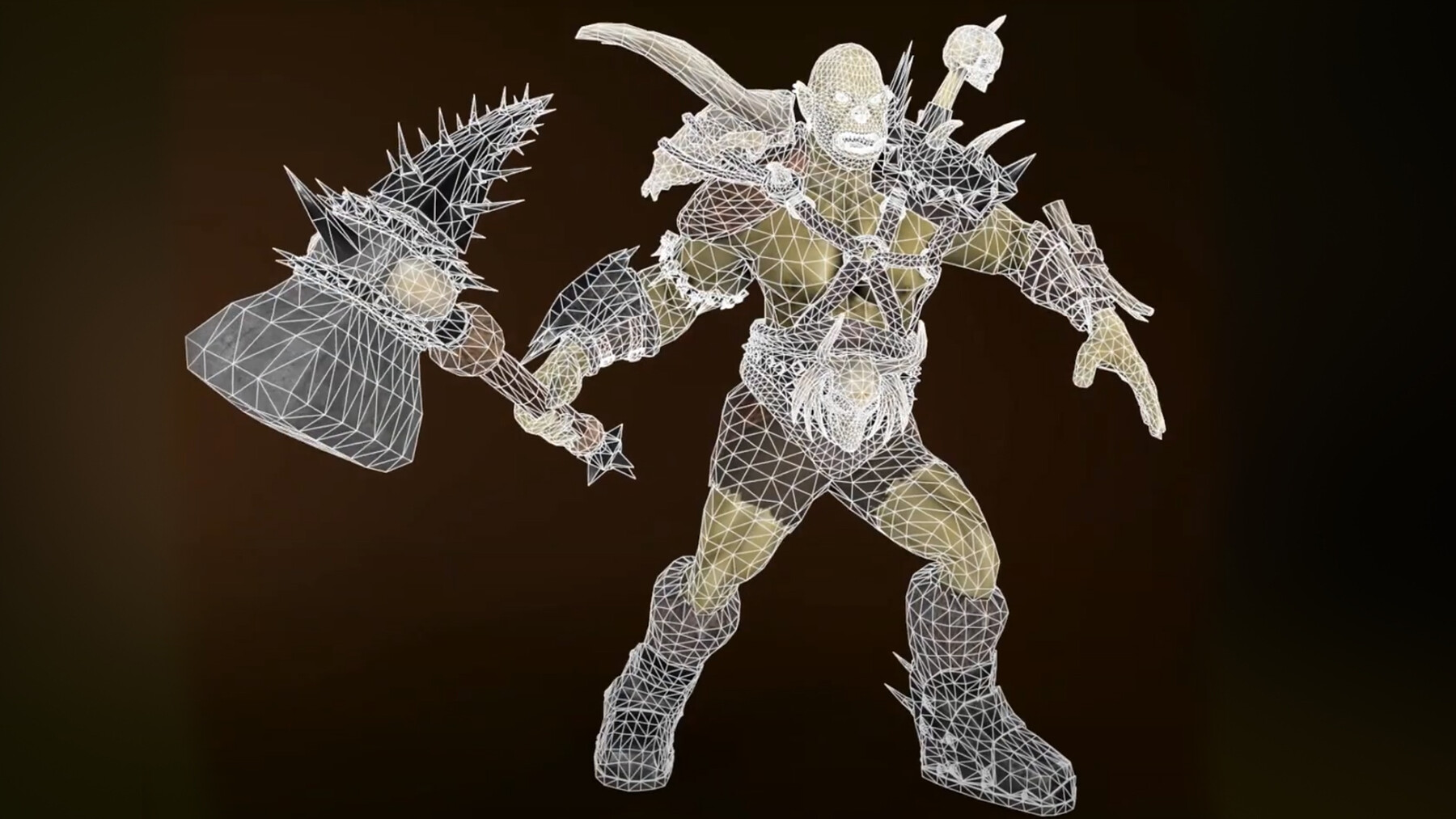 ArtStation - Character Orc Hammer Low-poly 3D model | Game Assets