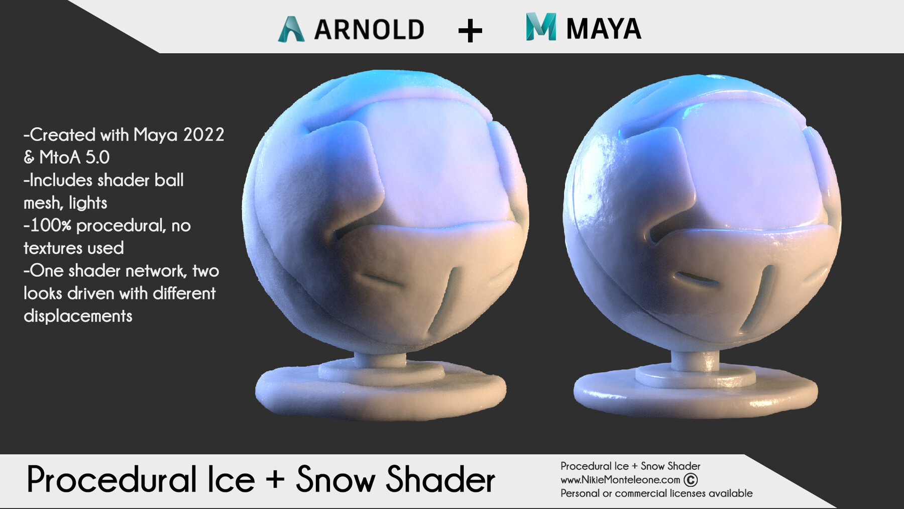 ArtStation - Procedural Ice + Snow Shader | Resources