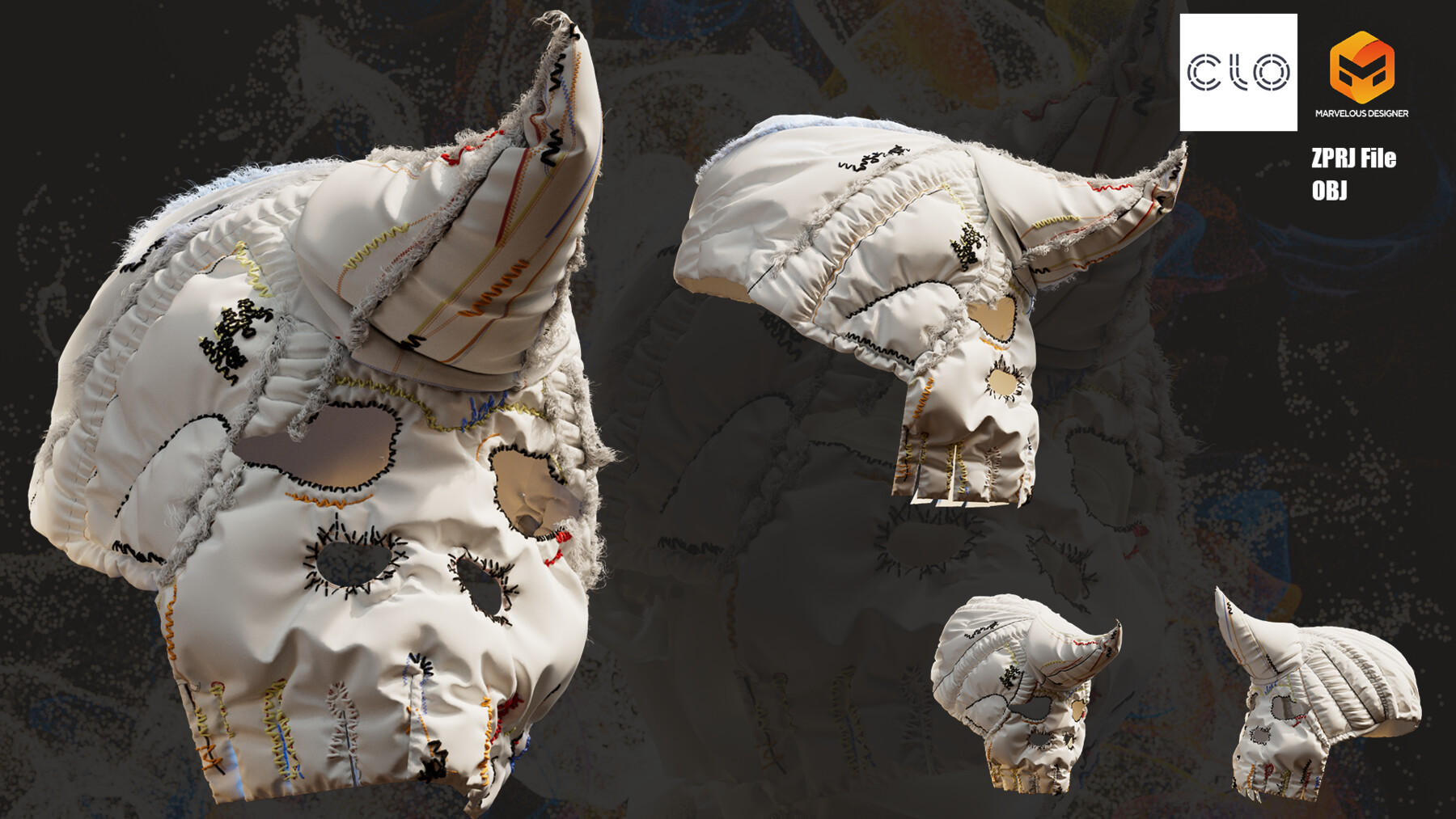 ArtStation - DIGITAL FASHION MASK - Hypebeast Fashion Mask - CLO 3D ...