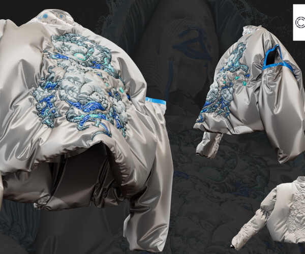 ArtStation - DIGITAL FASHION JACKET - Hypebeast Fashion Jacket - CLO 3D ...