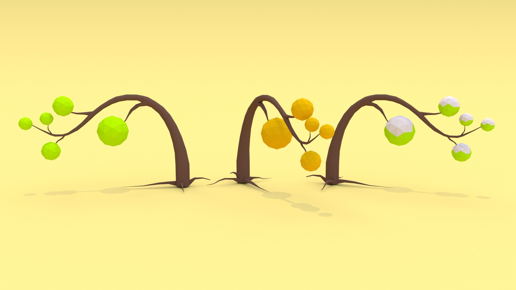 Artstation Trees Pack Game Assets