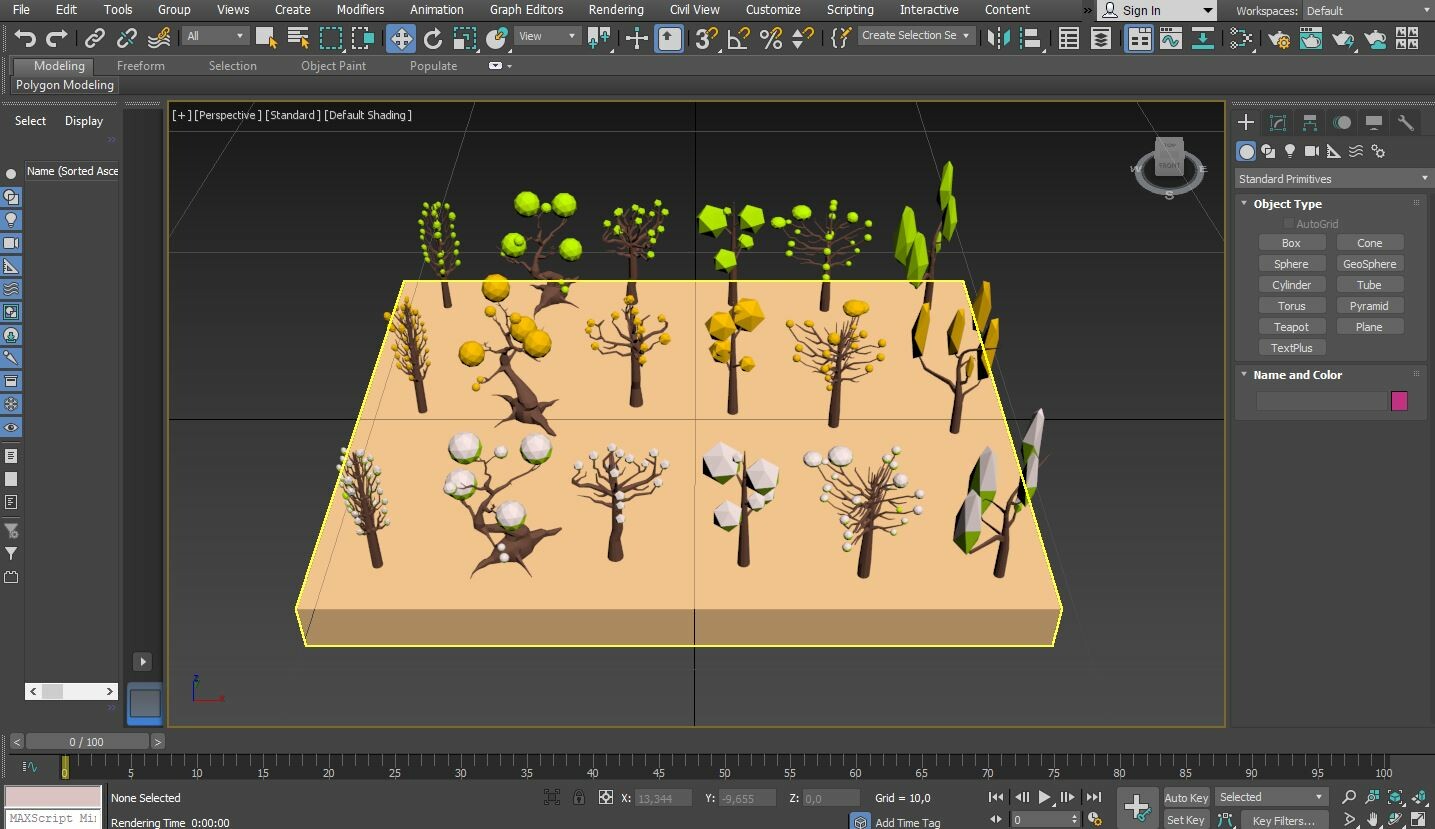 ArtStation - Trees Pack | Game Assets