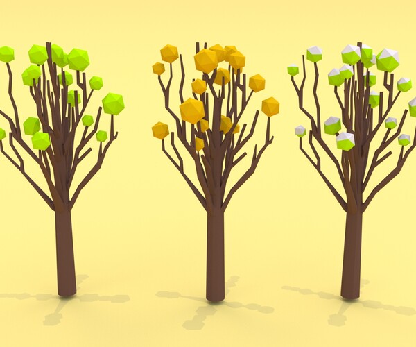 ArtStation - Trees Pack | Game Assets