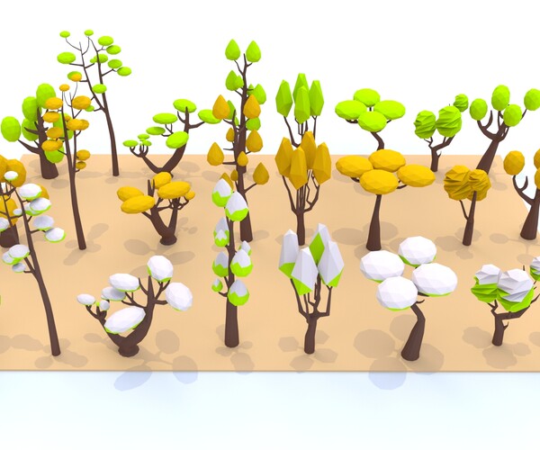 ArtStation - Trees Pack | Game Assets