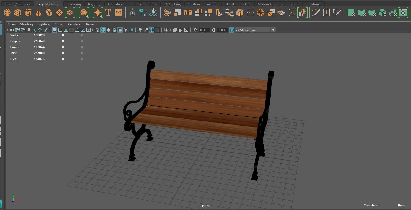 ArtStation - Bench | Game Assets