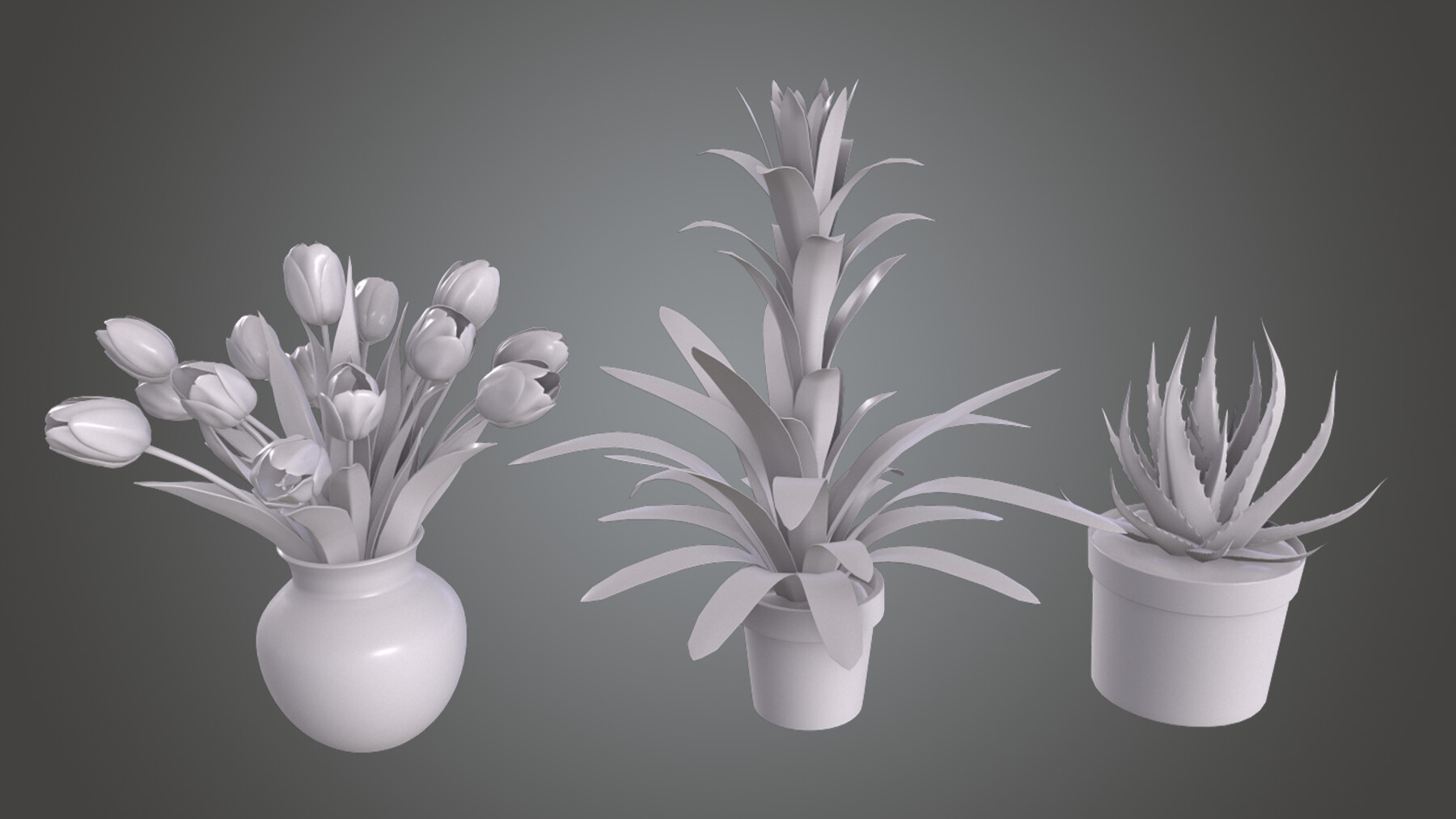 ArtStation - Plant Collection VOL.1 - Base Mesh | Resources