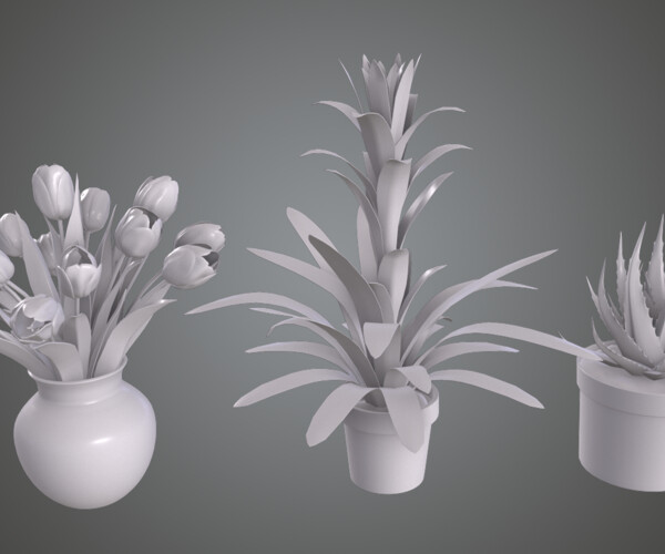 ArtStation - Plant Collection VOL.1 - Base Mesh | Resources