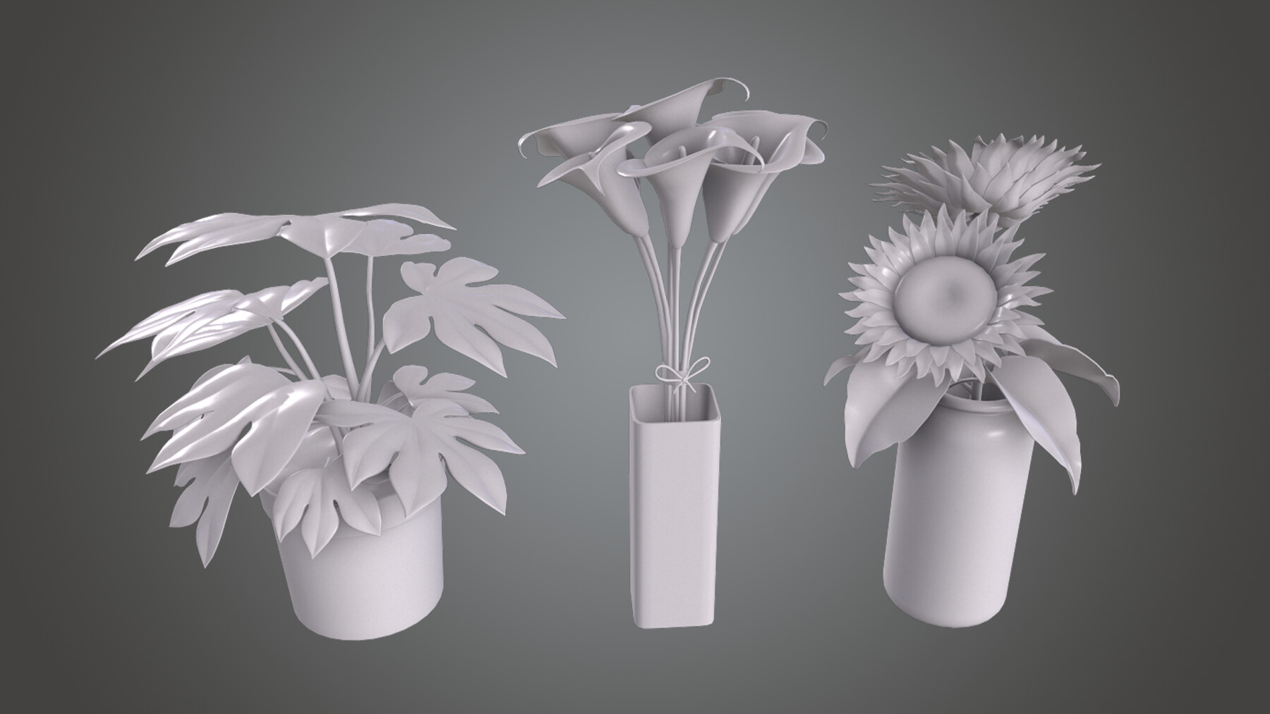 ArtStation - Plant Collection VOL.1 - Base Mesh | Resources