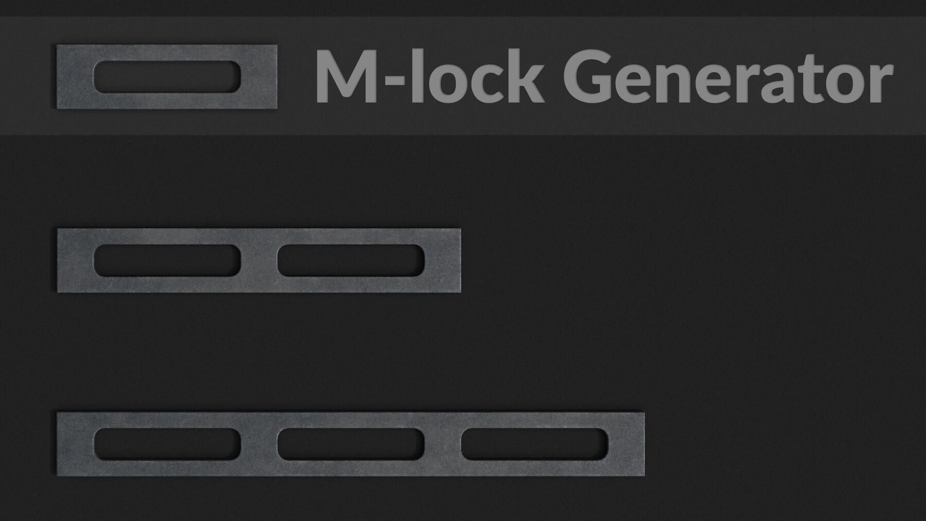 ArtStation - M-lock & Rail Generator | Resources