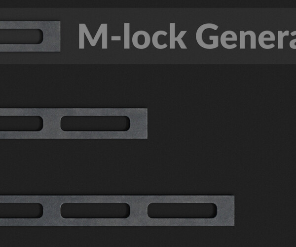 ArtStation - M-lock & Rail Generator | Resources