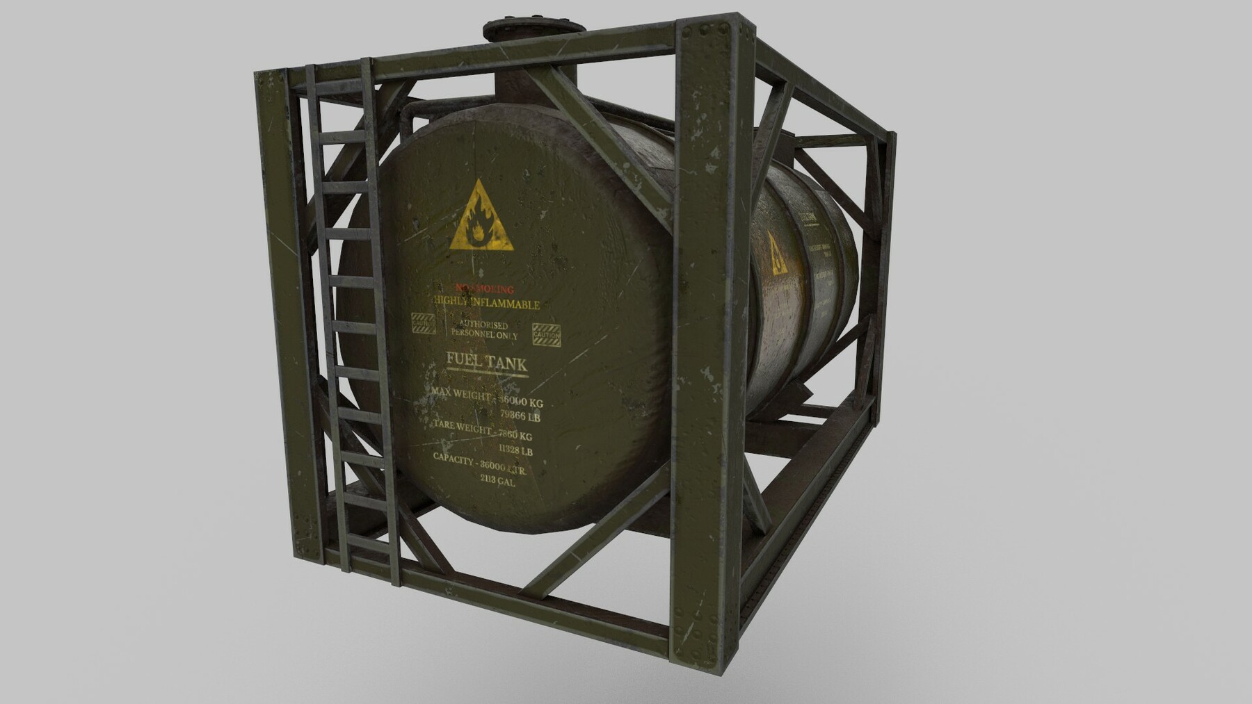 ArtStation - Military Fuel Tank - Low Poly - Game Ready | Game Assets