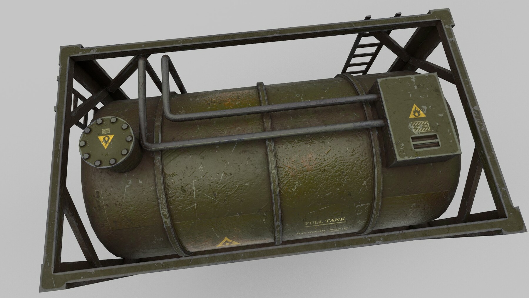 ArtStation - Military Fuel Tank - Low Poly - Game Ready | Game Assets