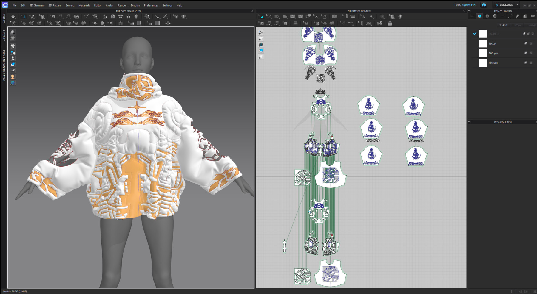 ArtStation - DIGITAL FASHION JACKET - FUTURE TECH JACKET - CLO 3D ...