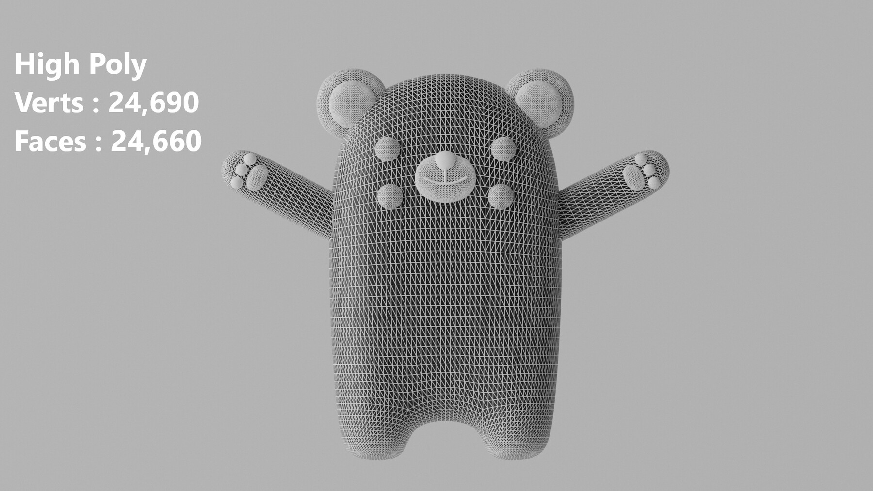 ArtStation - Cartoon Cute Bear 3D model | Resources