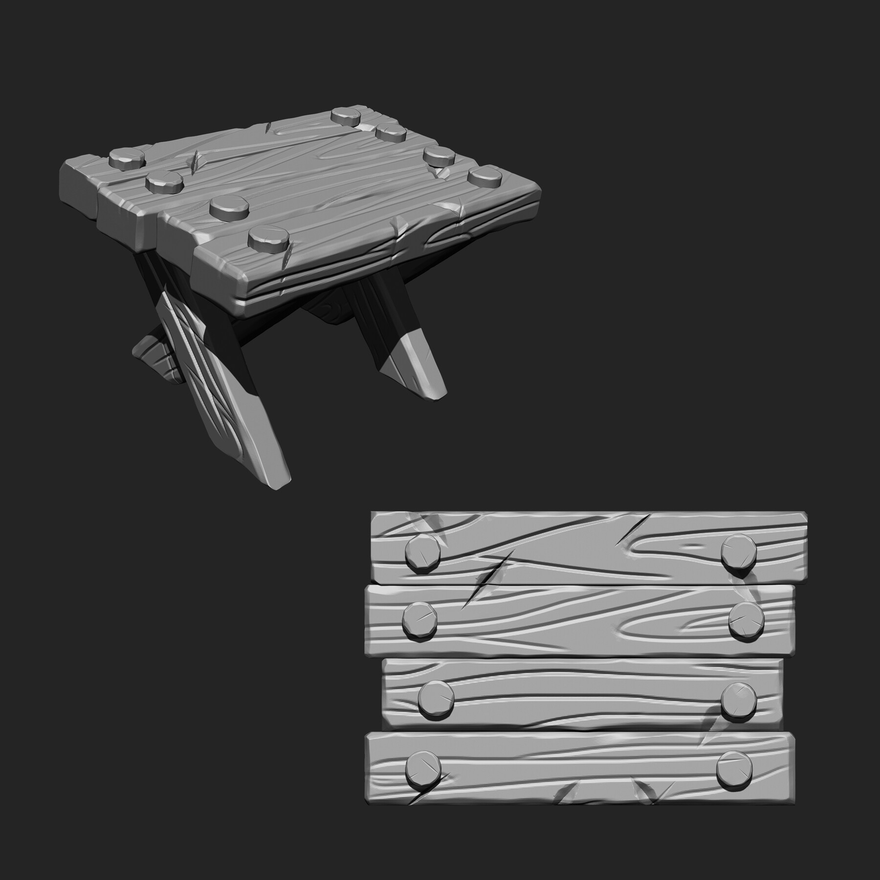 ArtStation - Stylized Objects IMM Brush Pack (20 in One) Vol. 2 | Brushes