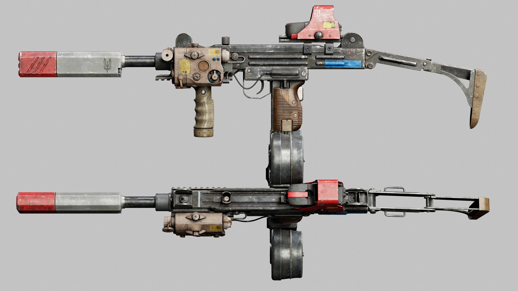 ArtStation - Custom UZI-Full Project | Game Assets