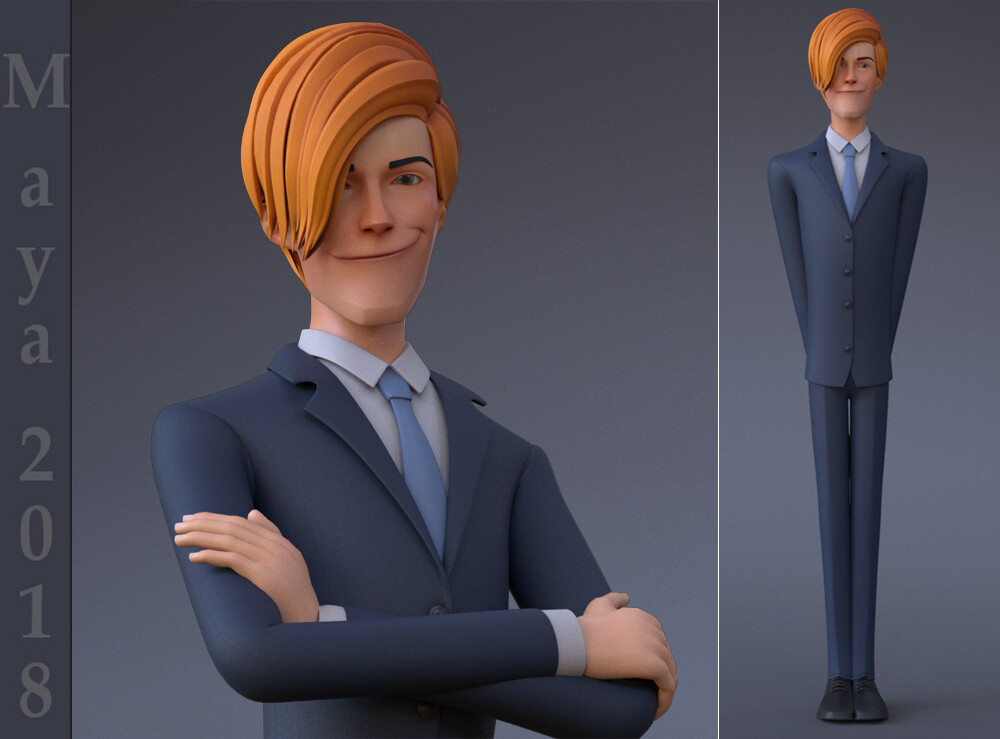 ArtStation - Mickey Cartoon Boy Rig | Game Assets