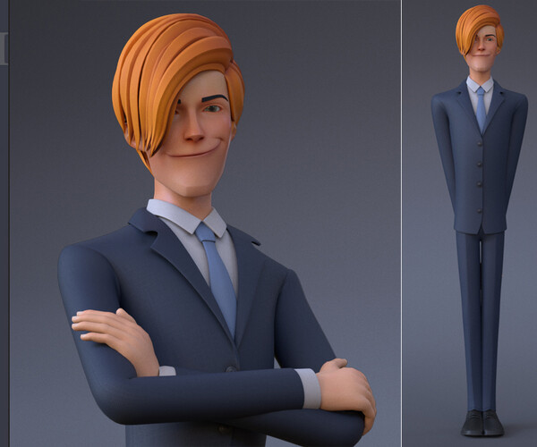 ArtStation - Mickey Cartoon Boy Rig | Game Assets