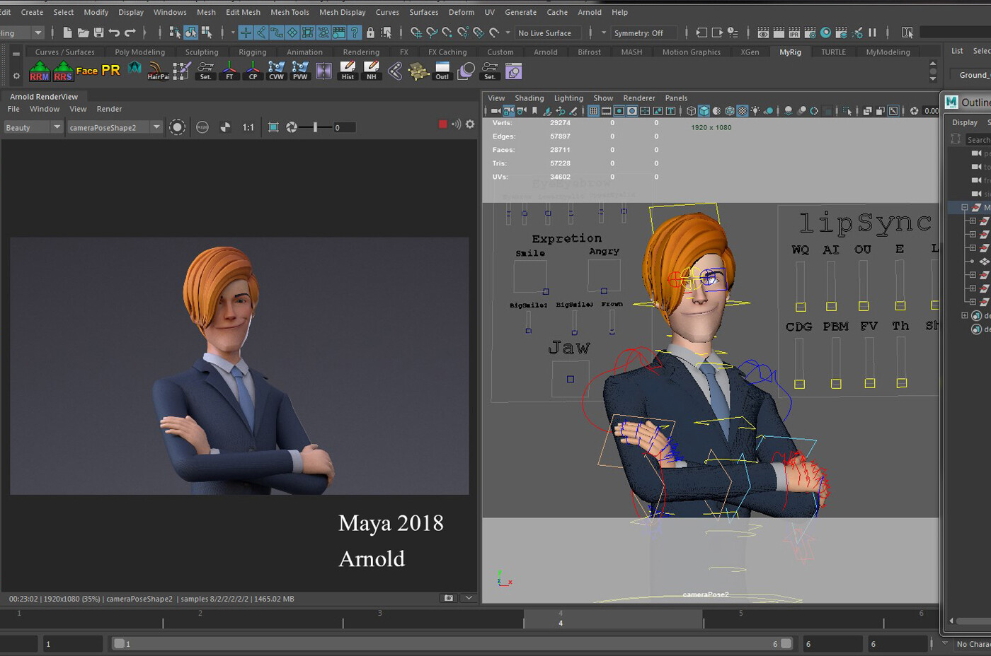 ArtStation - Mickey Cartoon Boy Rig | Game Assets