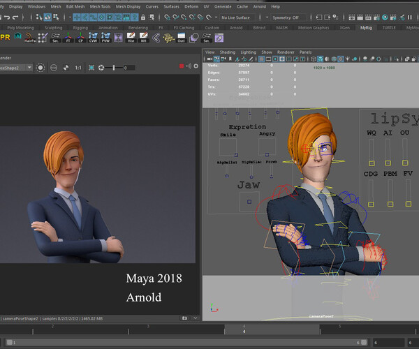 ArtStation - Mickey Cartoon Boy Rig | Game Assets