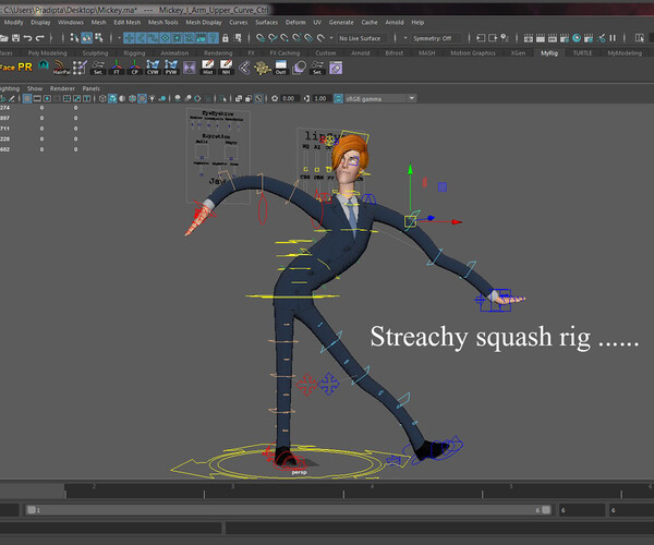 ArtStation - Mickey Cartoon Boy Rig | Game Assets