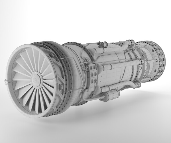 ArtStation - Turbofan engine | Resources