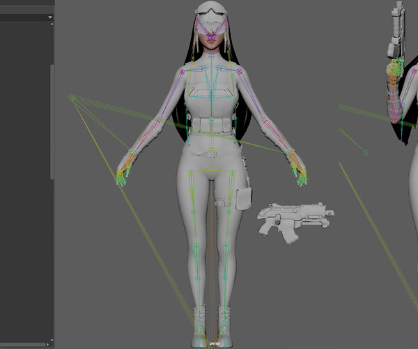 ArtStation - Military Girl | Game Assets