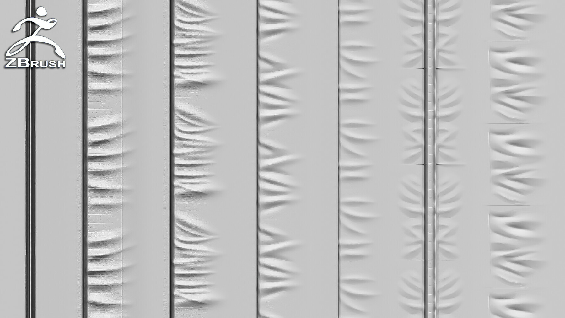 ArtStation - ZBrush Seam Brushes Vol.3 (VDM + 18 Alphas PSD) | Brushes