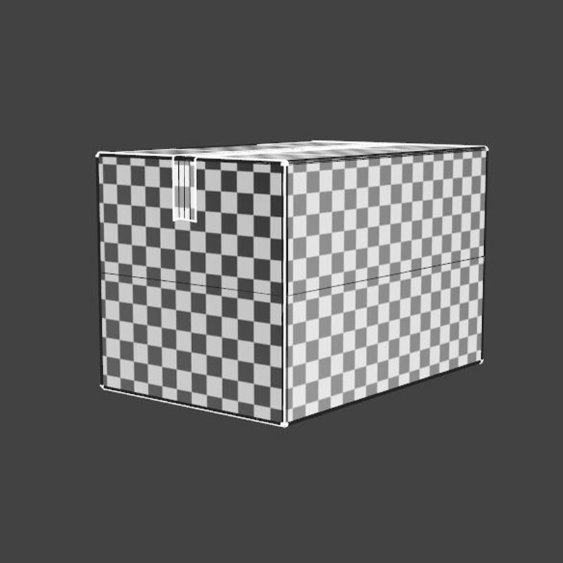 ArtStation - Cardboard box-Low poly PBR | Game Assets
